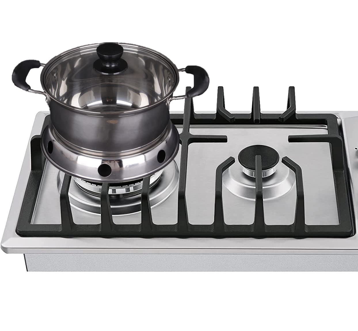 IEUYO Universal Wok Support Ring Wok Rack Wok Stand for Most Woks Kitchens and Restaurants Use Stainless Steel Size Large 7.7"-9.8" 2PCS