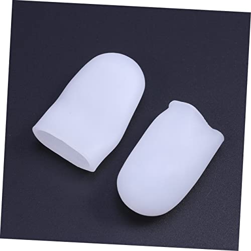 CLISPEED 12 PC Thumb Protector Silicone Mitts Silicone Finger Sleeves Support Finger Cap Finger Cots Protective Case Gel Gloves Toe Corn Protectors Toe Caps Toe Protector Extended Sleeve