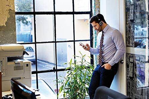 Jabra Evolve 65 MS Wireless Headset, Stereo – Includes Link 370 USB Adapter – Bluetooth Headset with Industry-Leading Wireless Performance, Advanced Noise-Cancelling Microphone, All Day Battery