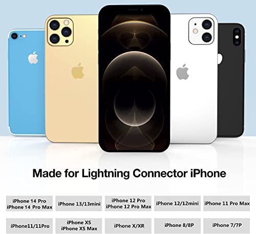 【Apple MFi Certified】 iPhone Lightning Earbuds Headphones Earphone Headset Built-in Microphone & Volume Control Compatible with Apple iPhone 14/13/12/11 Pro Max Xs/XR/X/7/8 Plus iPad Pro