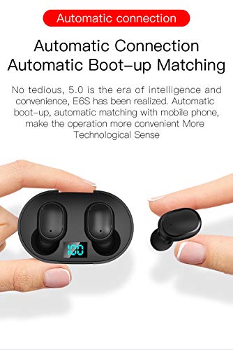 E6S TWS Bluetooth Earphones Wireless Earbuds for Xiaomi Redmi Noise Cancelling Headsets with Microphone Handsfree Headphones