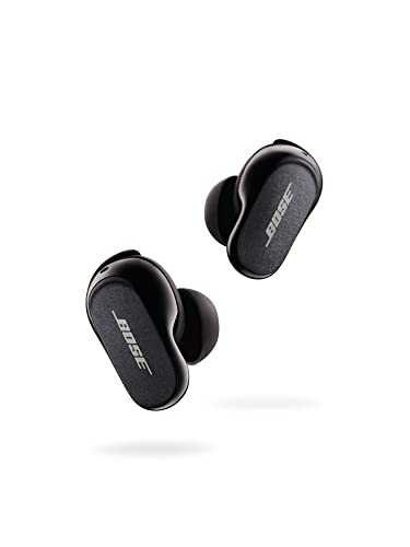 NEW Bose QuietComfort Earbuds II, Wireless, Bluetooth, World’s Best Noise Cancelling In-Ear Headphones with Personalized Noise Cancellation & Sound, Triple Black (Renewed)