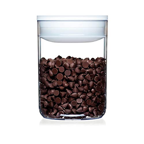 Click Clack Pantry Canister, 1-Quart, White Lid