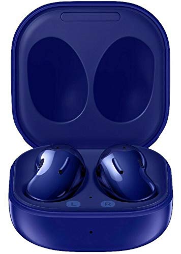 Samsung Galaxy Buds Live ANC TWS Wireless Bluetooth 5.0 Earbuds for iOS & Android, 12mm Drivers, International Model - SM-R180 (Buds Only, Mystic Blue (Limited Edition))