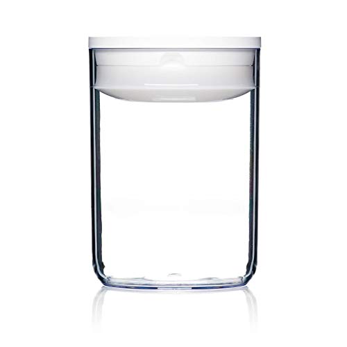 Click Clack Pantry Canister, 1-Quart, White Lid