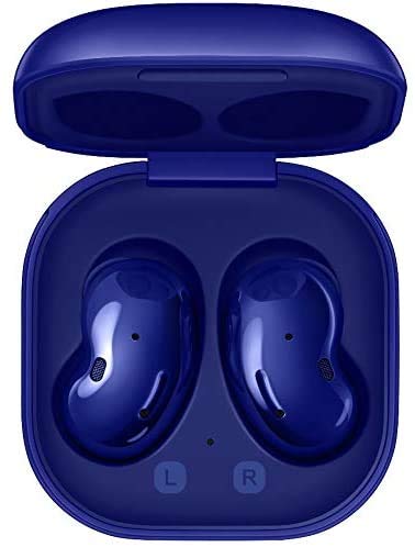 Samsung Galaxy Buds Live ANC TWS Wireless Bluetooth 5.0 Earbuds for iOS & Android, 12mm Drivers, International Model - SM-R180 (Buds Only, Mystic Blue (Limited Edition))