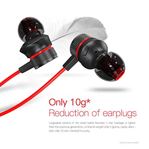 Gaming Earbuds Wired Earbuds in Ear Headphone with Mic and Volume Control for Gaming, 3.5MM Noise Cancelling Stereo Bass Gaming Earbuds for iPhone, Smartphone,Plextone G15 Nintendo Switch,