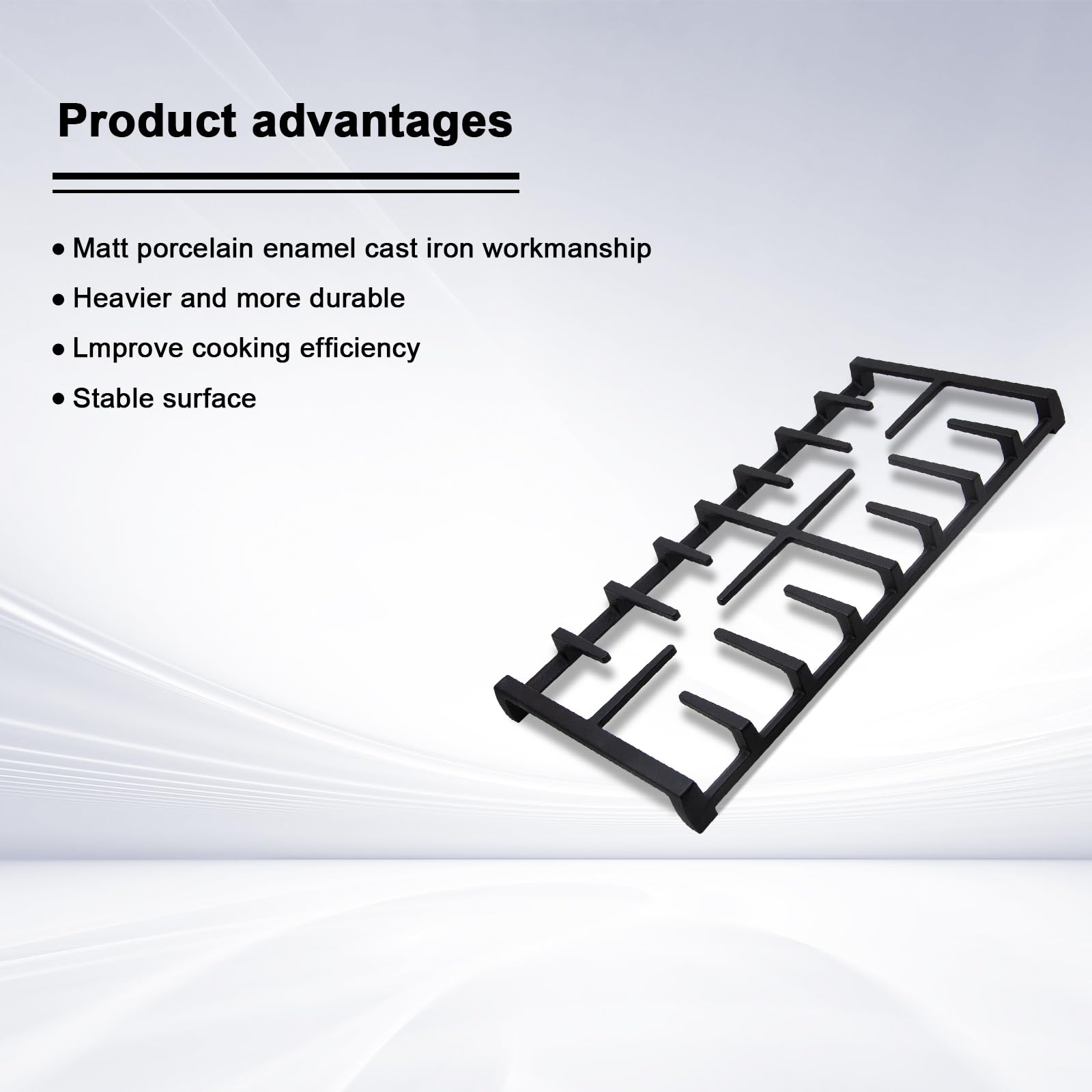 WB31X27150 Center Grate for GE Gas Stove, Replace JXGRATE1 WB31X24737 General Electric Gas Range Burner Grate, Stove Surface Top Center Grate Cast Iron Rack