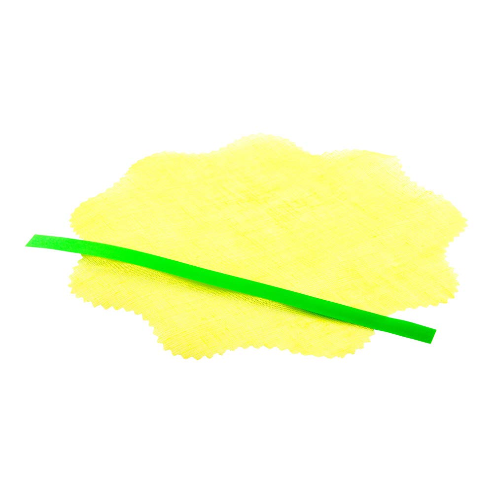 Restaurantware 8.75 Inch x 8.75 Inch Lemon Squeeze Cloths, 100 With Green Satin Ribbon Lemon Covers - Mesh, Reusable, Yellow Cheesecloth Lemon Nets, For Lemon Halves And Wedges - Restaurantware