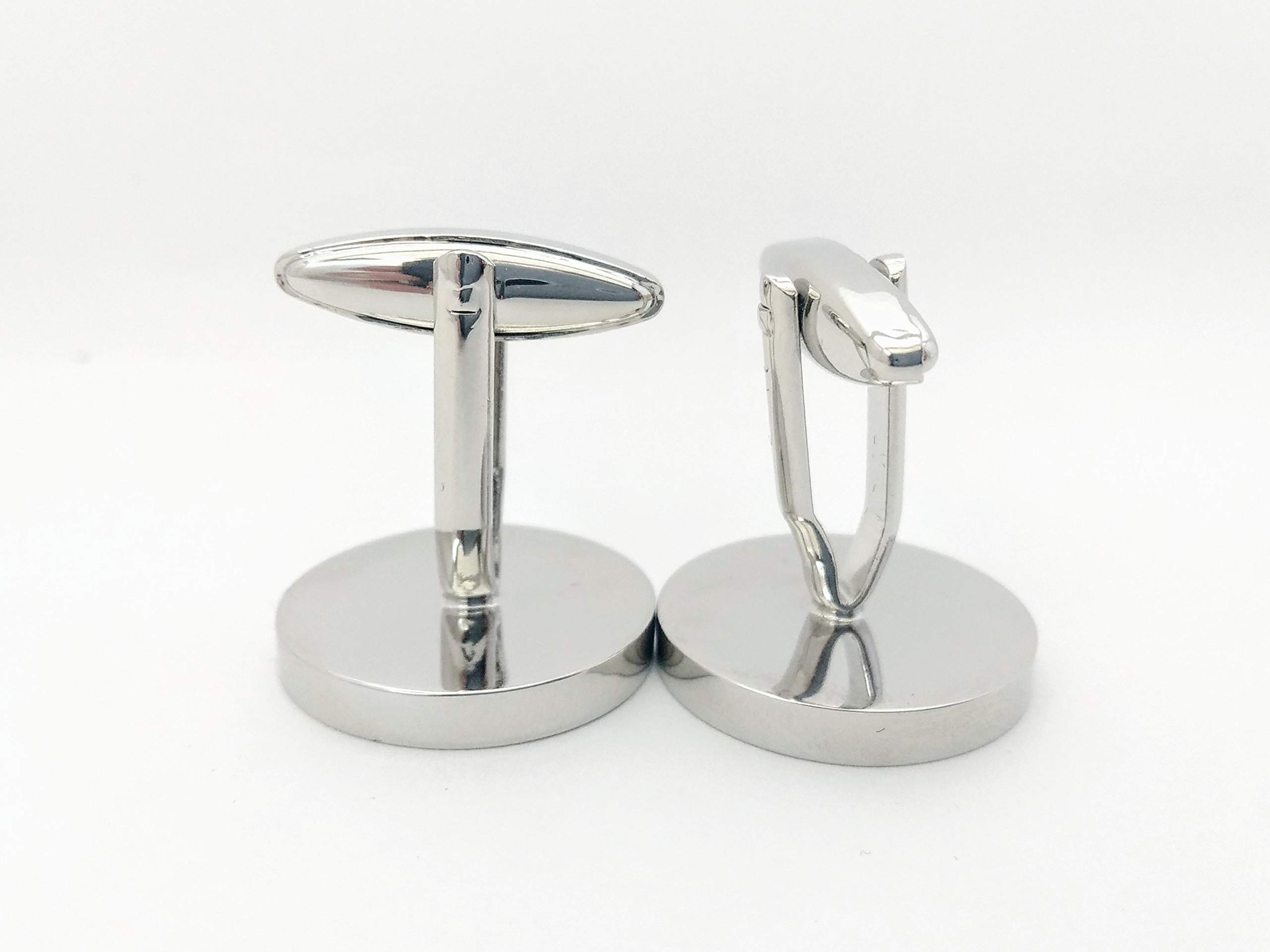 Worldcoincufflinks Rhodium Plated Birthday/Anniversary For Men 1973 Genuine in Silver Box