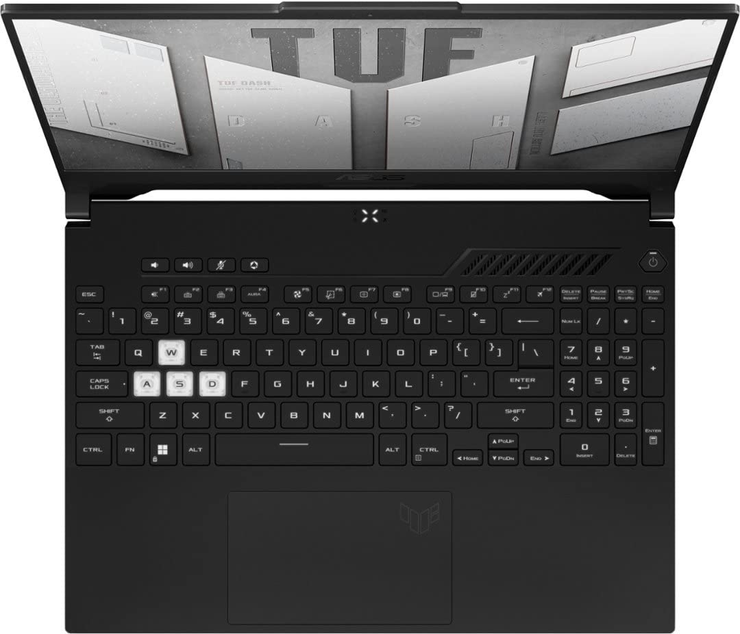 ASUS TUF Dash F15 Gaming Laptop 2023, 15.6" FHD 144Hz Display, NVIDIA GeForce RTX 3070 GPU, Intel Core i7-12650H, 16GB DDR5 RAM, 1TB SSD, Bluetooth, Wifi6, Windows 11 Home