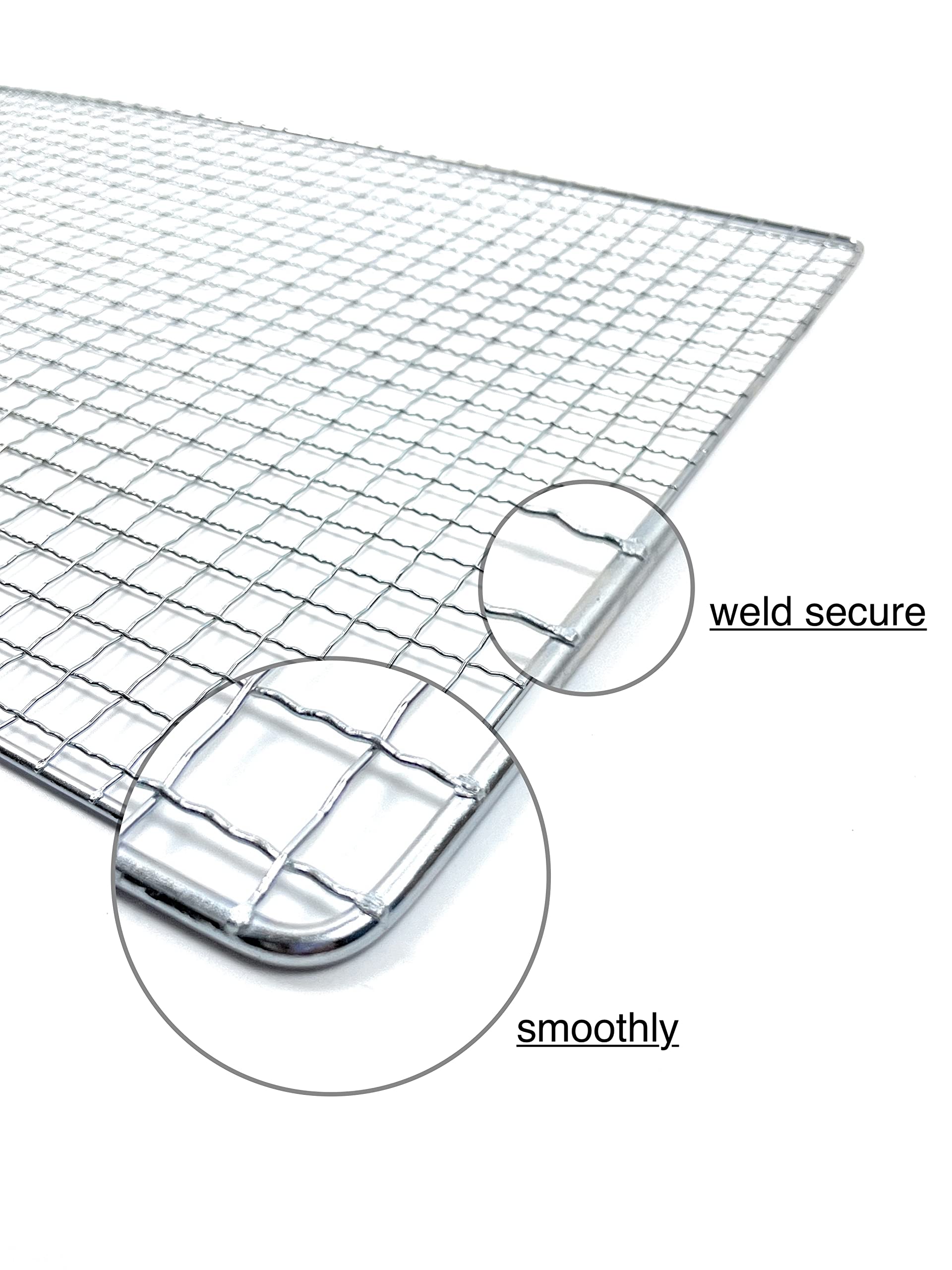 portable campfire barbecue grill wire mesh rack mat grate for stove charcoal, Rectangular, 17.7 inch , Stainless steel color