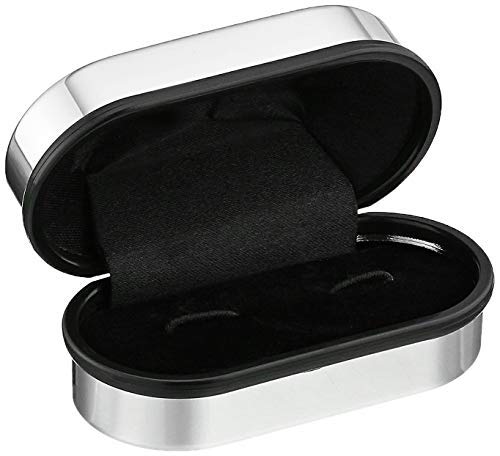 Worldcoincufflinks Rhodium Plated Birthday/Anniversary For Men 1973 Genuine in Silver Box