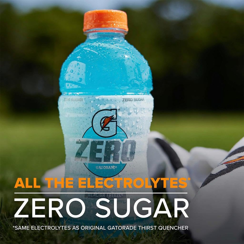 QUALITATT 10 BOX - with Flavor Cool Blue Zero 24 Pack of Sport Drink Plastic Bottles 12 fl oz
