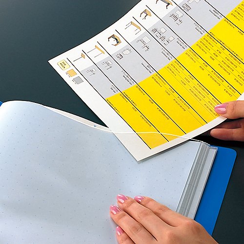 Kokuyo 20 Pockets Binder with Plastic Sleeves 8.5"x11" (Blue), Wave-Cut Expandable Art Portfolio Folder with Clear Sheet Protectors, 40 Pages of Presentation Display Book. ((RA-T560B)