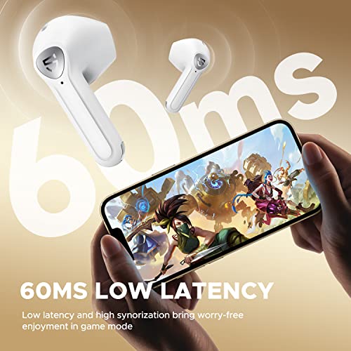 SoundPEATS Wireless Earbuds Air3 Deluxe Bluetooth 5.2 Earphones with QCC3040 aptX-Adaptive, TrueWireless Mirroring, 4 Microphones and CVC 8.0 for Clear Calls, 14.2mm Driver, Total 22Hrs, App Support