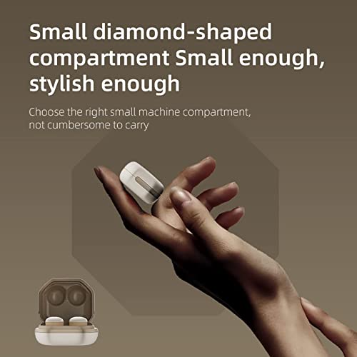 Invisible Sleep Earbuds Wireless Smallest Tiny Small Mini Discreet Earbud Noise Cancelling Sleep Ear Buds for Sleeping Earphones Bluetooth 5.3 Comfort Hidden Headphones for Side Sleepers, Work (Nude)