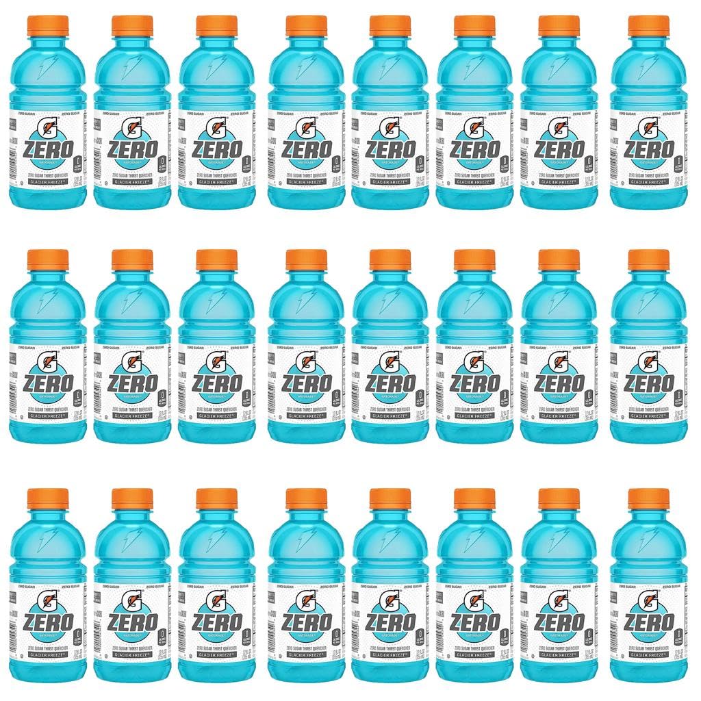 QUALITATT 10 BOX - with Flavor Cool Blue Zero 24 Pack of Sport Drink Plastic Bottles 12 fl oz