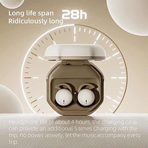 Invisible Sleep Earbuds Wireless Smallest Tiny Small Mini Discreet Earbud Noise Cancelling Sleep Ear Buds for Sleeping Earphones Bluetooth 5.3 Comfort Hidden Headphones for Side Sleepers, Work (Nude)