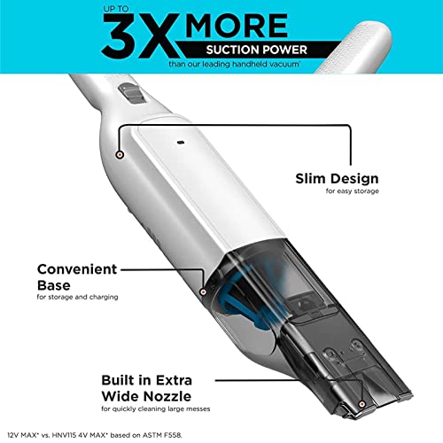 Nozaya Cordless Handheld Vacuum Cleaner- Rechargeable with Base Charger