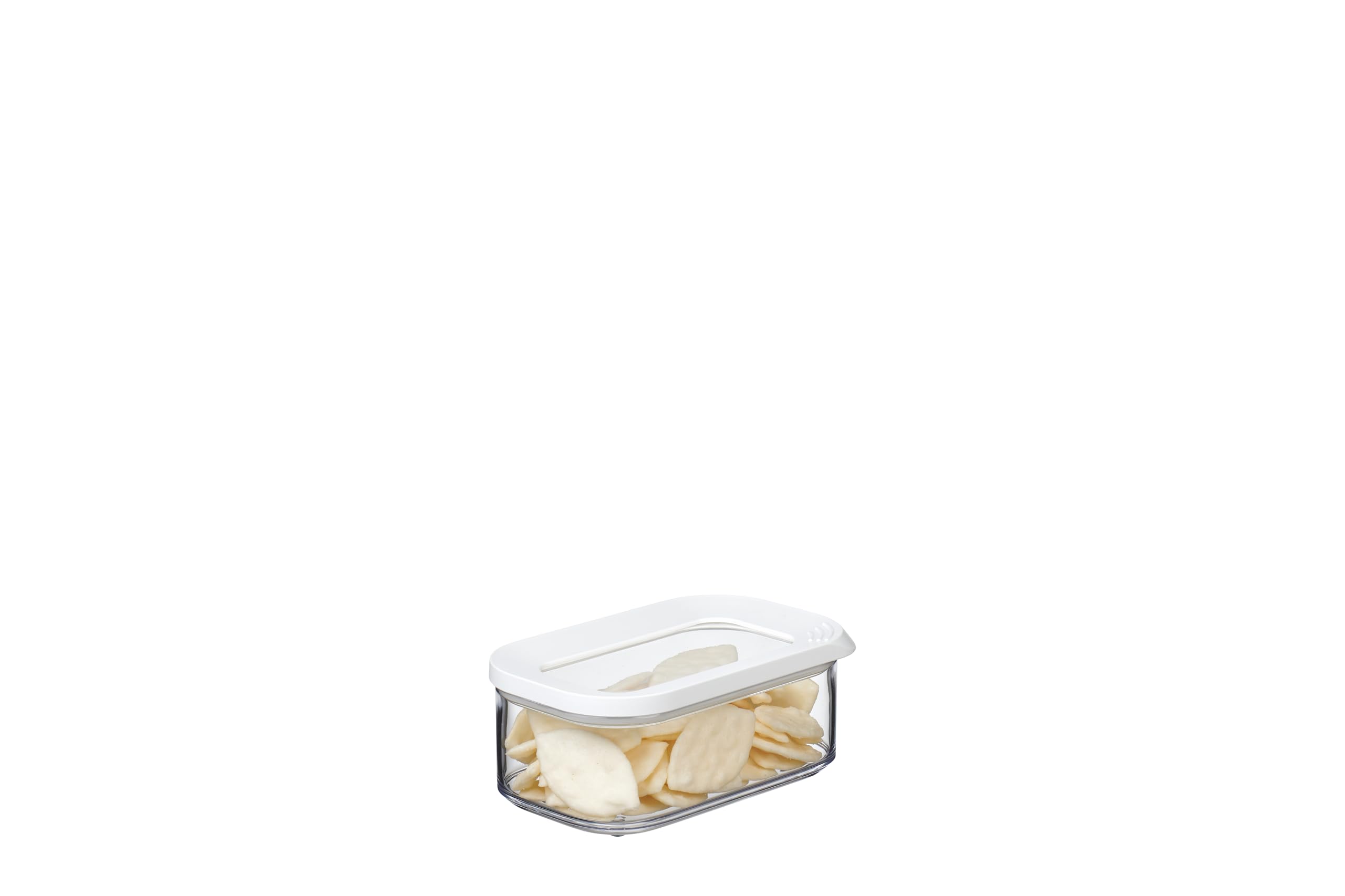 Mepal Modula Transparent Food Storage Container | 15oz/450ml | Perfect for Dry Goods | Dishwasher Safe | White Framed Lid | BPA Free | Made in Holland