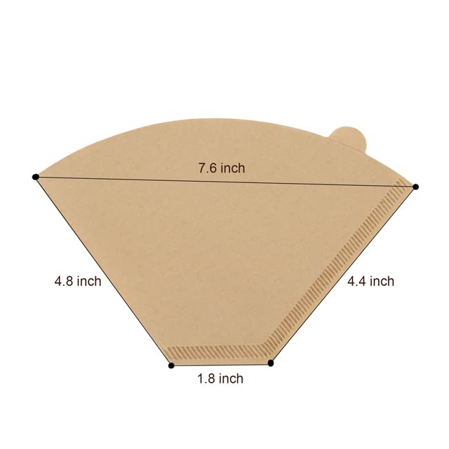 Disposable Coffee Paper Filters for Ninja Dual Brew Coffee Maker, 100 Pcs #4 Cone Replacement Filter Compatible with Ninja DualBrew Pro CFP301 CFP201 Coffee Maker Ninja Coffee Filter