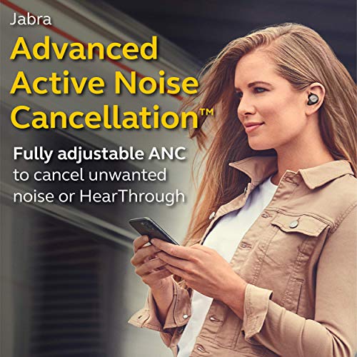 Jabra Elite 85t True Wireless Bluetooth Earbuds, Titanium Black β Advanced Noise-Cancelling Earbuds with Charging Case (Renewed)