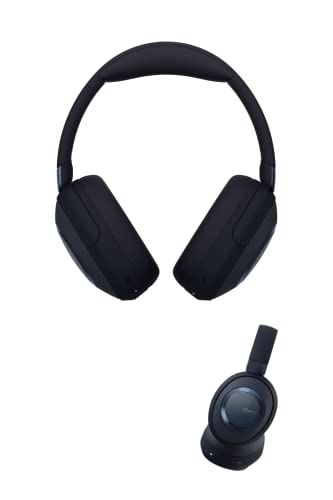 Cleer Audio, Alpha Noise Cancelling Bluetooth Headphones, Microphone, Outer Touch Controls, 35 Hr Battery Life, Midnight Blue