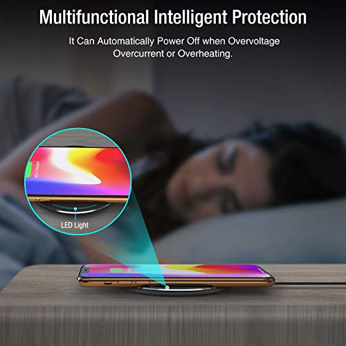 TOZO T9 True Wireless Earbuds ENC 4 Mic Call Noise Cancelling Bluetooth 5.0 Headphones & TOZO W1 Wireless Charger
