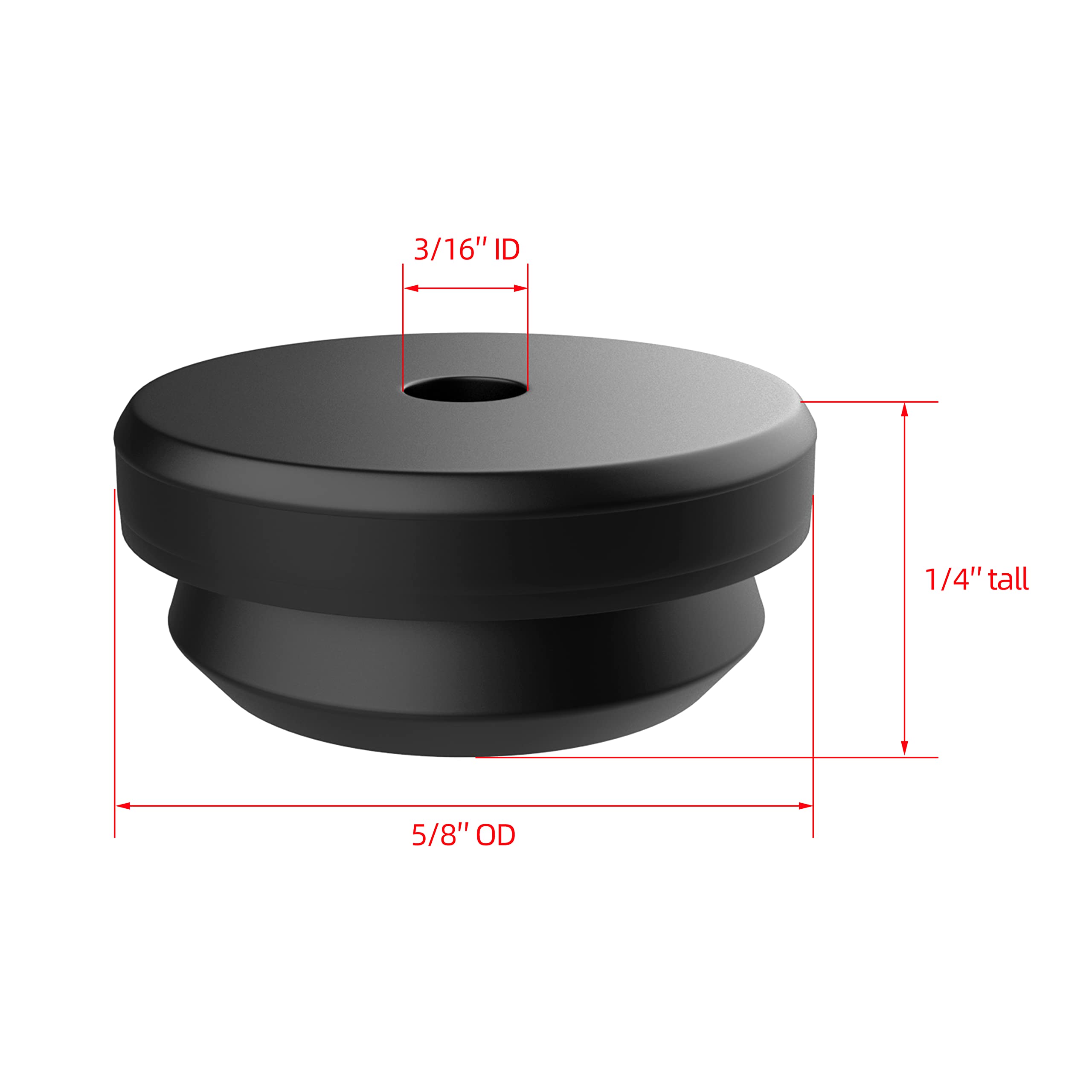 TUELETFU RV Stove Top Grommets for Amana for Magic Chef Stove Grates, RV Gas Cooktop Grill Grommet for RV Camper Trailer Kitchen Use, 4pcs