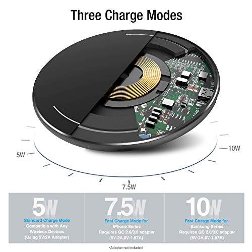 TOZO T9 True Wireless Earbuds ENC 4 Mic Call Noise Cancelling Bluetooth 5.0 Headphones & TOZO W1 Wireless Charger