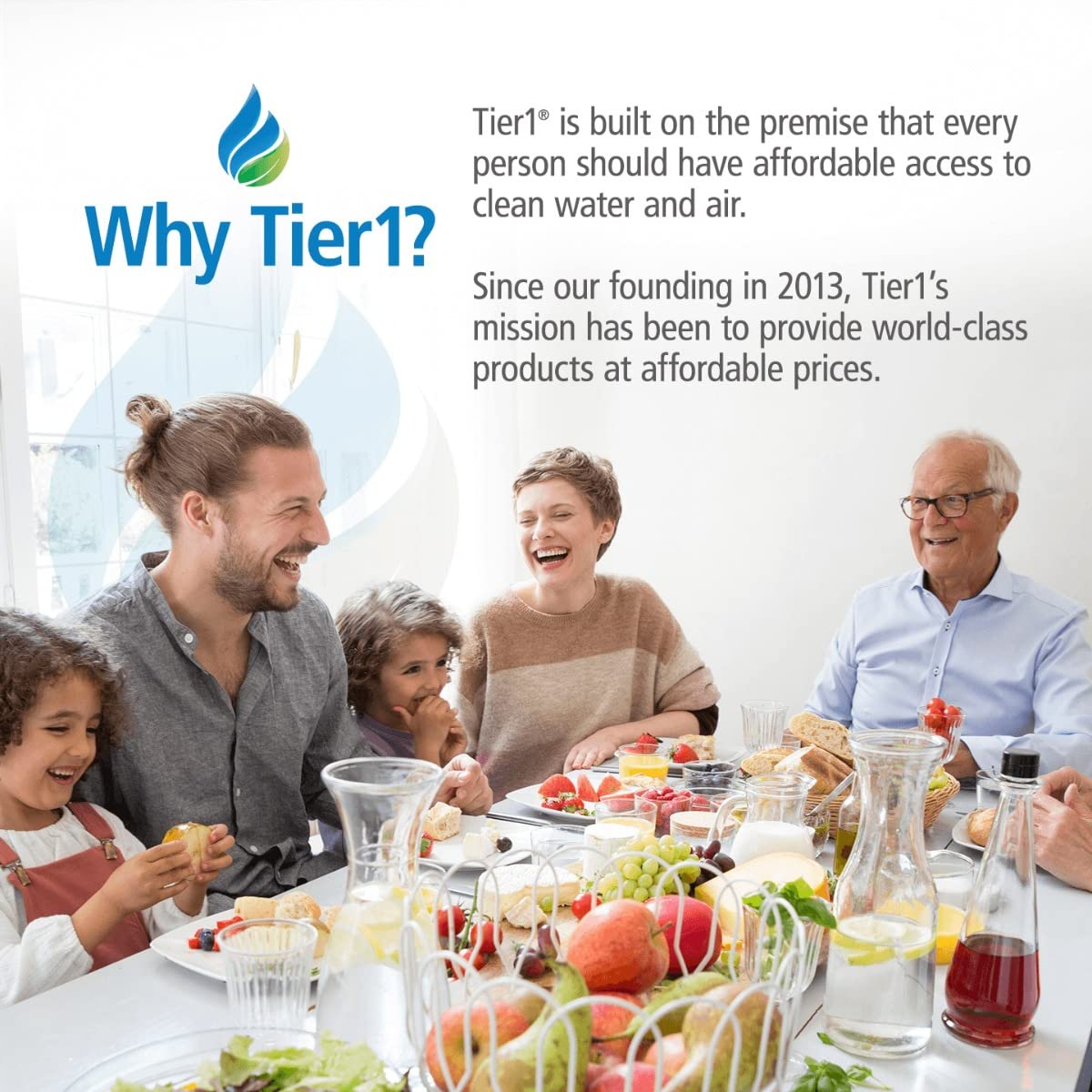 Tier1 5 Micron 5 Inch x 2.5 Inch | Spun Wound Polypropylene Under Sink Sediment Water Filter Replacement Cartridge | Compatible with Pentek P5-478, 155030-43, Home Water Filter