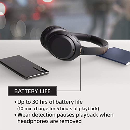 WH-1000XM4 Wireless Industry Leading Noise Canceling Overhead Headphones with Mic for Phone-Call (International Version) (Renewed)