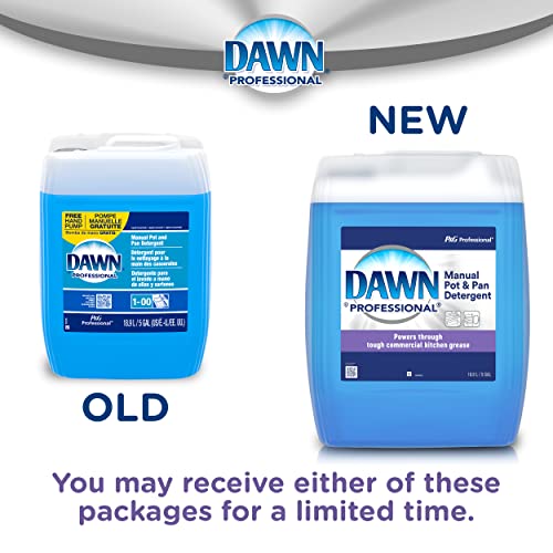 P&G PROFESSIONAL Dawn Dishwashing Liquid Soap Detergent, Bulk Degreaser Removes Greasy Foods from Pots,18.9L/5 gal & Ultra Shine Platinum Dish Soap 5 Gallons (640 oz)