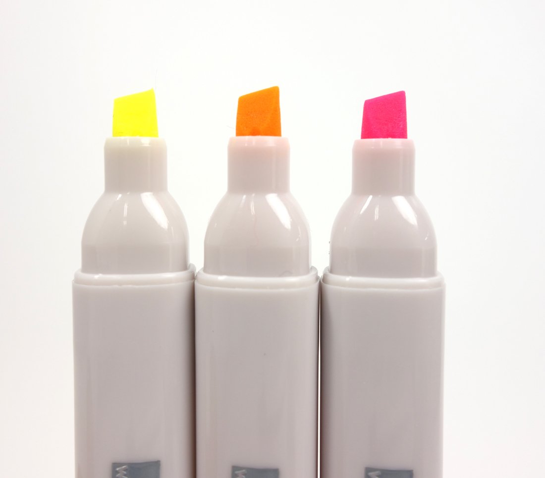 KOKUYO Will Stationery Actic Highlighter Twin Pen, 3-Pack (F-WPM104SET)