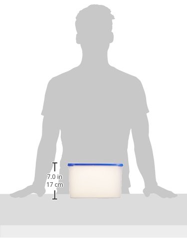 Tupperware Modular Mates Rectangular #3 Brilliant Blue Seal