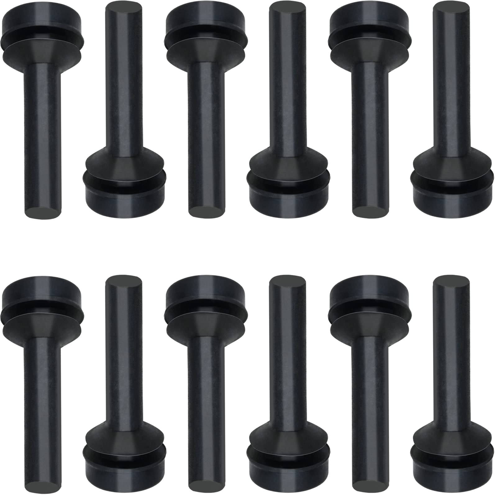 12 Pack WB02X24790 Grate Rubber Feet Compatible with GE Gas Stove Top Range Grate Foot Rubber Pads GE Stove Parts Rubber Grate Bumpers Stove Replacement Cooktop Grate Foot, Ytpoools