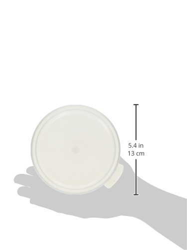 Round Storage Container 1 Quart Lid White