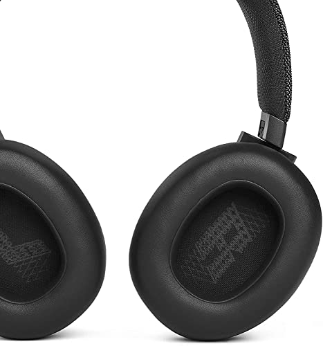 JBL Live 660NC Wireless Over-Ear Noise-Cancelling Headphones Bundle with Carrying Case (Black)