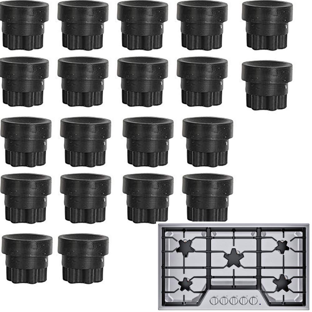 KITCHEN BASICS 101 Replacement Rubber Grate Feet for Thermador 00618112 AP4570139 1999626, 617174, 618112, AH3478553, EA3478553, PS3478553, Pack of 20