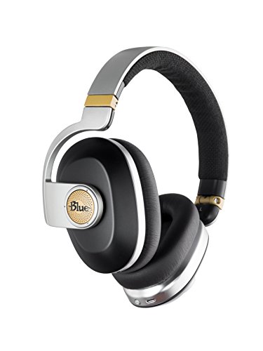 Blue Satellite Premium Wireless Noise-Cancelling Headphones with Audiophile Amp (Black)