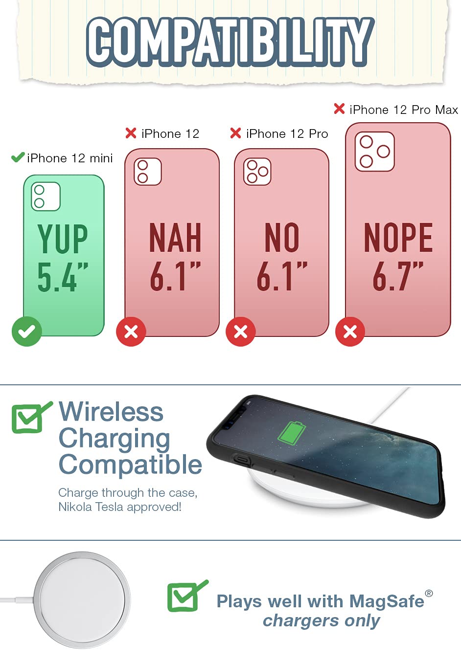Smartish iPhone 12 Mini Slim Case - Gripmunk [Lightweight + Protective] Thin Cover (Silk) - Nothin' to Hide