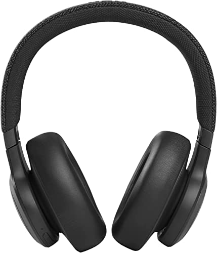 JBL Live 660NC Wireless Over-Ear Noise-Cancelling Headphones Bundle with Carrying Case (Black)