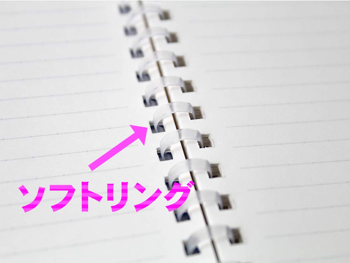 KOKUYO Spiral Lined Notebook, 10'' x 7'' Pastel Journal B5 Soft Ring Notebooks with Dot 6 mm Ruled, 40 Sheets, Orange 1 Subject Notebook, Note Taking for School. Japan Import (SU-SV301BT-YR)