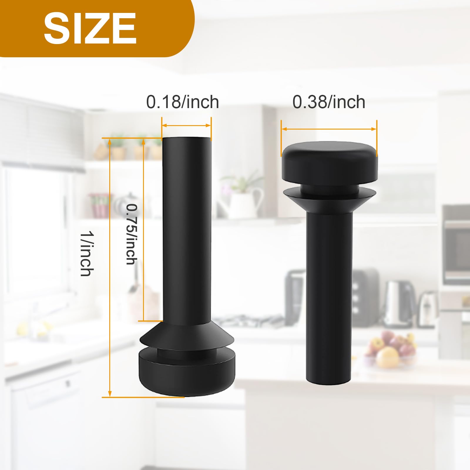 10 Pack WB02X24790 Gas Stove Grate Bumpers Rubber Feet Compatible with GE Range Burner Cafe Stove Top Cooktop, Black Grates Rubber Foot Pads Replacement Parts