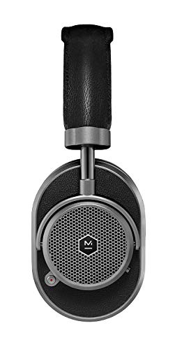 Master & Dynamic MW65 Active Noise-Cancelling (Anc) Wireless Headphones β Bluetooth Over-Ear Headphones with Mic β Gunmetal/ Black Leather