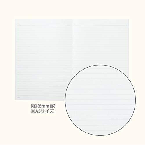 KOKUYO Me Notebook, B 6mm Ruled, B6, 70 Sheets, 26 Lines, Smoky Sky, Japan Import (KME-NB668GB)