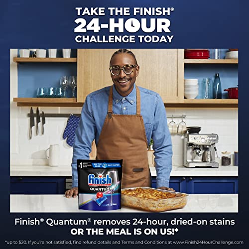 Finish - Quantum - 64ct - Dishwasher Detergent - Powerball - Ultimate Clean & Shine - Dishwashing Tablets - Dish Tabs