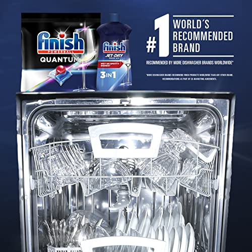 Finish - Quantum - 64ct - Dishwasher Detergent - Powerball - Ultimate Clean & Shine - Dishwashing Tablets - Dish Tabs