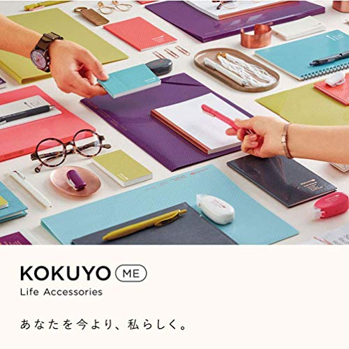 KOKUYO Me Notebook, B 6mm Ruled, B6, 70 Sheets, 26 Lines, Smoky Sky, Japan Import (KME-NB668GB)